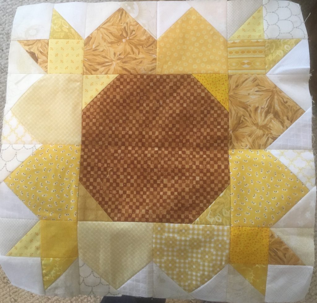 sunflowers for Ukraine–patterns for blocks – Amherst Quilters Guild